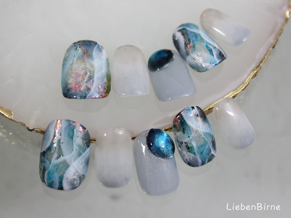 spark nuance＊Bi ネイルチップ（つけ爪） LiebenBirne 通販 12623437｜Creema(クリーマ)