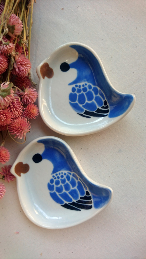 Hey！Bird Friends！Blue Monk Parrot Modeling Disc 薬味皿・豆皿 Hey!鳥朋友! 通販 ...