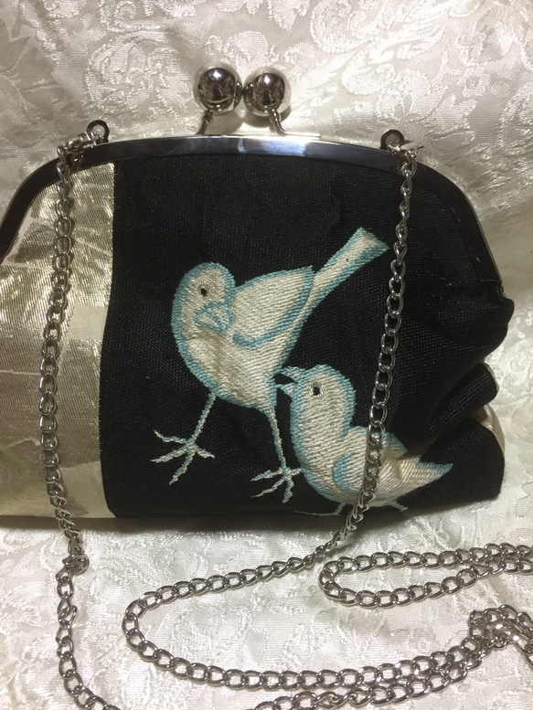 アンティーク帯のがま口ショルダーバッグ☆ ショルダーバッグ Filer・kokomo 通販 5633879｜Creema(クリーマ)