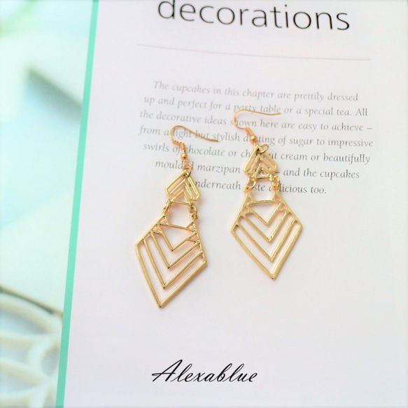 ネイティブピアス ピアスフック変更可能（K14GF/K10/K18) ピアス（フック・チェーン） Alexablue 通販 10597701｜Creema(クリーマ)