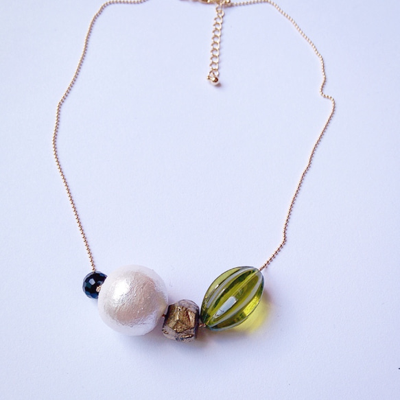 いろいろパーツネックレス ネックレス・ペンダント cute 通販 1350730｜Creema(クリーマ)