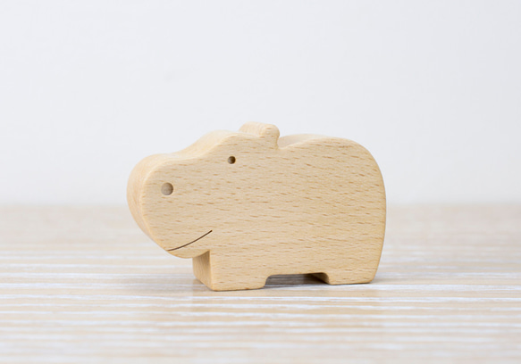 かばのラトル 」～やさしさが伝わる木のおもちゃ おもちゃ・人形 キッコロ 通販 4352577｜Creema(クリーマ)