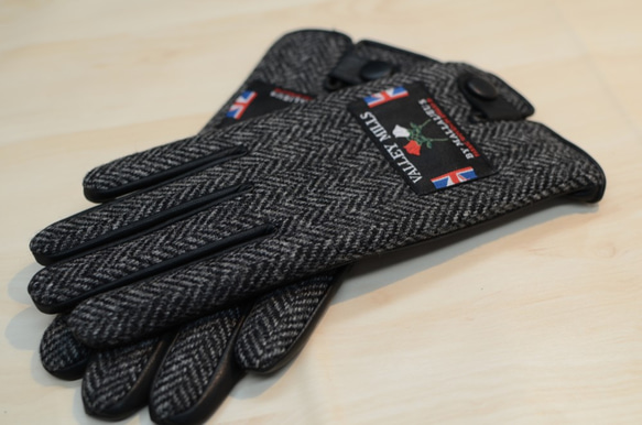 【ブリティッシュウール&レザー手袋】（メンズ25cm・12730・グレー） 手袋・ミトン TOMOKUNI 通販 3350055｜Creema ...