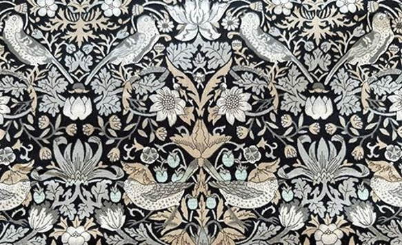 ベルベットコーデュロイ ブラック ＆タナローン ストロベリーシーフ でボートネッククブラウスM～Lサイズ♪ ブラウス sanae 通販 ...