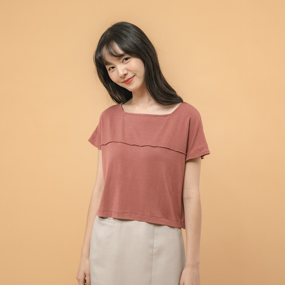 Crystal_clearスクエアカラーtop_20SF007_berryred ボレロ 哈鹿。Haru 通販｜Creema(クリーマ ...