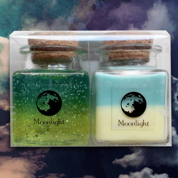 【ムーンライトキャンドル】ジェル＆ソイ（フレグランス）9 キャンドル・キャンドルホルダー tayutaw 通販｜Creema(クリーマ ...