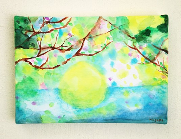 くにたま 《SM》原画 絵画 Happy Elephant 通販 3781830｜Creema(クリーマ)