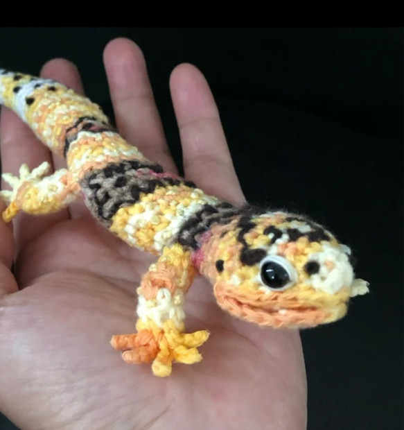 ヒョウモントカゲモドキ G あみぐるみ amikomi425 通販 10271397｜Creema(クリーマ)