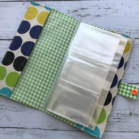 ラミネート＊カードケース（ドット・ブルー） 名刺入れ・カードケース yellow 通販｜Creema(クリーマ)