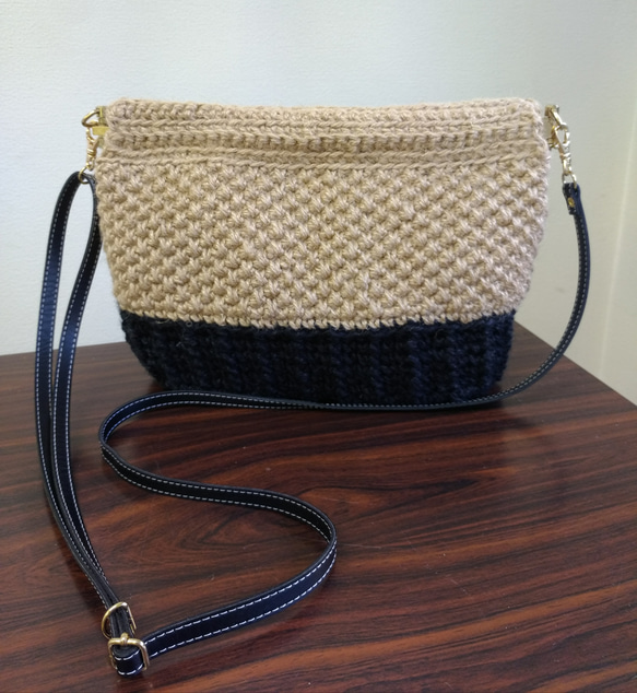 麻紐ショルダーバック 材料ラスト1受注生産 ショルダーバッグ UMEUME 通販｜Creema(クリーマ) 10160917