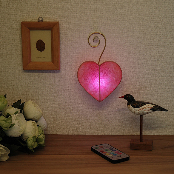 新型・愛ライト（壁掛け）・ピンク キャンドル・キャンドルホルダー ハシダヒロシ 通販 2777560｜Creema(クリーマ)