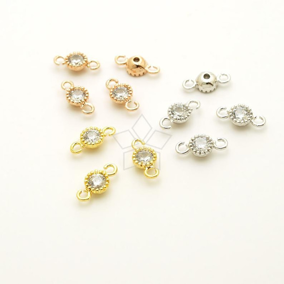 【4個入り】ビンテージストーンコネクター、2カン付き、4㎜、クリスタル、3色選択可/AC-711-OP チャーム BEADSMAKER 通販 ...