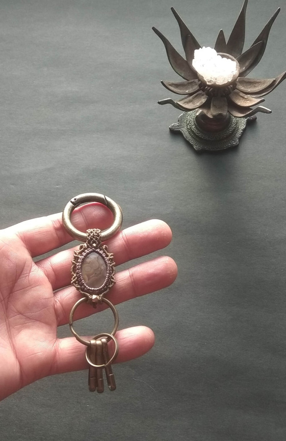 Channeling Key Holder Ocean Jasper 1 キーリング Yusuke Toltec 通販｜Creema(クリーマ)