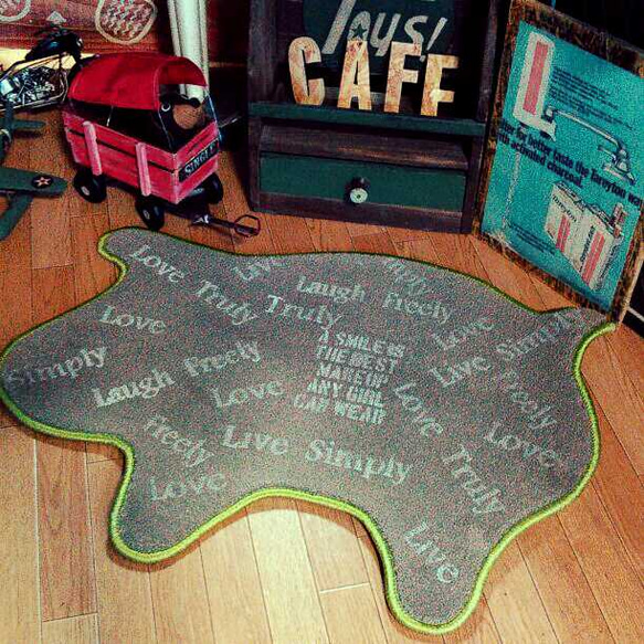 玄関マット/Pig 型 トイレットマット originalペイント品 type.D カーペット・絨毯・ラグ・マット Re ...