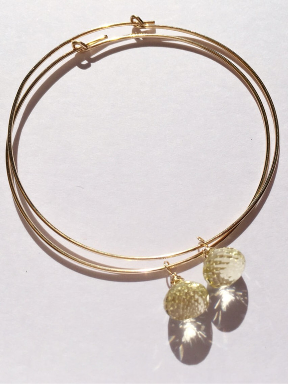 レモンクォーツ 14K GF フープピアス ピアス（フープ） humming bird 通販 3544351｜Creema(クリーマ)