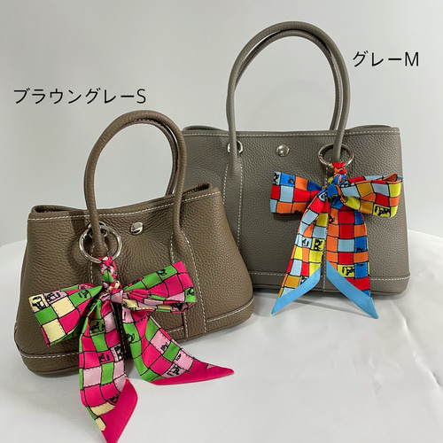 御予約・牛革レザー トートバックMサイズ グレー トートバッグ 御予約・牛革レザー トートバックMサイズ グレー トートバッグ