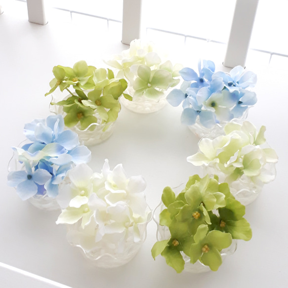 allフェイク 人工水あじさいセット その他置物 yumkey 通販｜Creema(クリーマ)