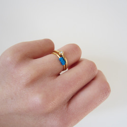 【LINGring】ピーコックブルー 指輪・リング fordwych jewellery®︎ 通販 375944｜Creema(クリーマ)