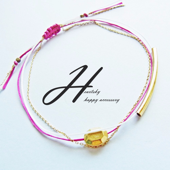 重ね付け風トリプル・アンクレット＆ブレスレット 即納 ブレスレット heartsky 通販｜Creema(クリーマ) 2418948