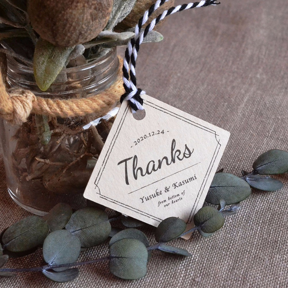 ナチュラルテイストなサンキュータグ【35枚入り】/TAG_OG_0001 その他オーダーメイド DELLA WAY 通販 4980659 ...