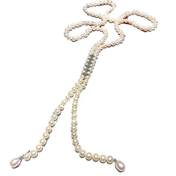 [I JEWELRY]トップハンドメイドスターリングシルバーカスタムシリーズラグジュアリーラグジュアリーレディ淡水パールスターリ ネックレス ...