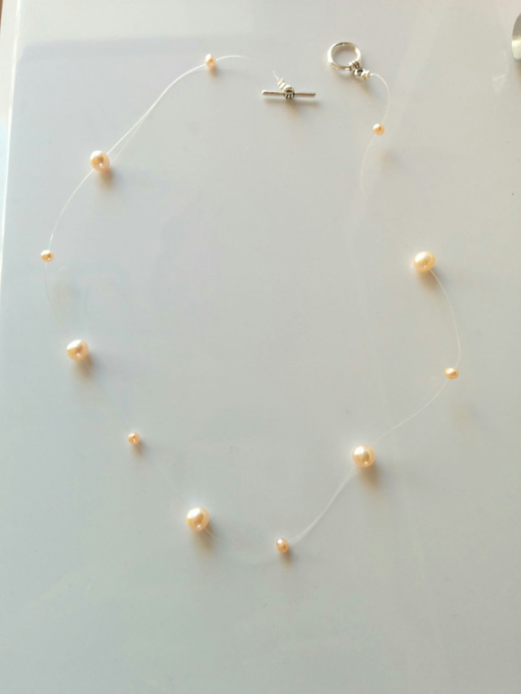 淡水パールかわいいネックレス ネックレス・ペンダント B PINK 通販 3907801｜Creema(クリーマ)