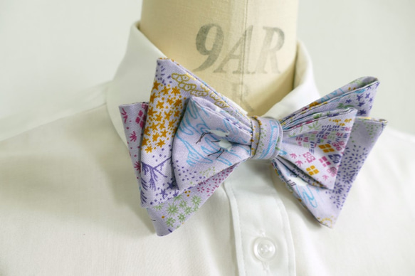 和柄白鷺の川花びら蝶ネクタイ ネクタイ・蝶ネクタイ taharaRETRO 通販｜Creema(クリーマ) 5461940