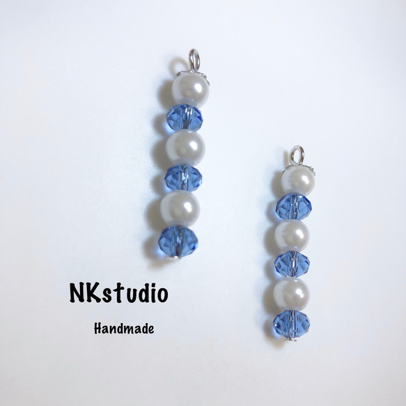 ラインパールのピアス イヤリング イヤリング・ノンホールピアス NKstudio 通販 9163330｜Creema(クリーマ)