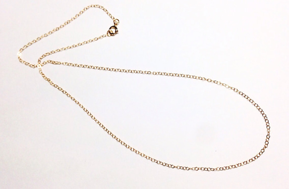 14KGF ゴールドフィルドのチェーンネックレス 横幅1.5mm 長さ40cm〜75cm 金具・チェーン gear☆point 通販｜Creema(クリーマ) 5047927