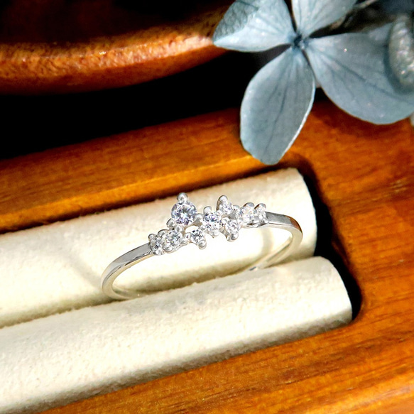 ライトミラースタートラックスモールダイヤモンドラインリング925スターリングシルバーリングRL0495 指輪・リング ART64 Taiwan ...