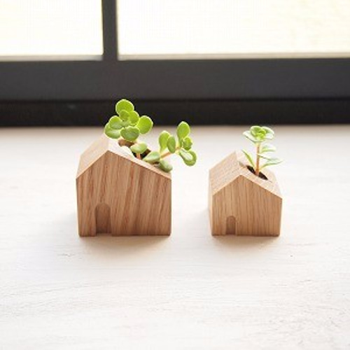 木のお家2点セット 小さな置物/インテリア雑貨/ハンドメイド雑貨 木のお家2点セット 小さな置物/インテリア雑貨/ハンドメイド雑貨