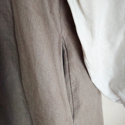 再販〈受注制作〉モカ色リネンのサロペットスカート☆ラテコーデ☆麻100％☆ロング丈マキシ丈 ワンピース ぱんだのてしごと 通販 8401616 ...