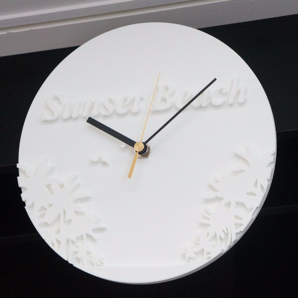 3Dプリンタで作るオーダーメイドのオリジナル壁掛け時計：MonoClock Circle Plastic 掛け時計・置き時計 ...