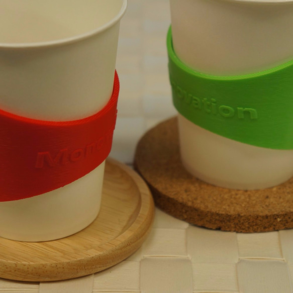 3Dプリンタで作るオーダーメイドのオリジナルペーパーカップホルダー8oz：MonoCup TriangleCut 8oz ティーカップ ...