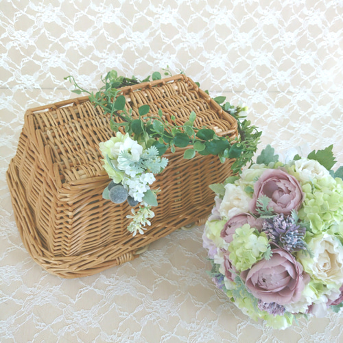 ナチュラルな花かんむり ヘッドドレス(ウェディング ナチュラルな花かんむり ヘッドドレス(ウェディング