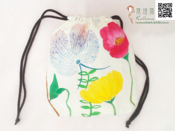 蝶 - 羅コウ馬Kollomaは巾着をこする/塗装しました エコバッグ・サブバッグ Kolloma 通販 4326293｜Creema(クリーマ)