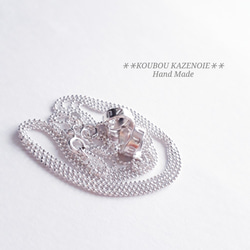 世界に一つ 長さ 世界に一つ シルバーネックレスBABY RASEN RING オーダーメイド 受注制作 刻印無料 ネックレス・ペンダント ...