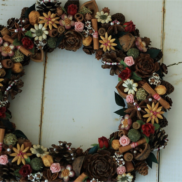 赤いローズの母の日リース ドライフラワー toccorri（トッコリ） 通販｜Creema(クリーマ) 5620674