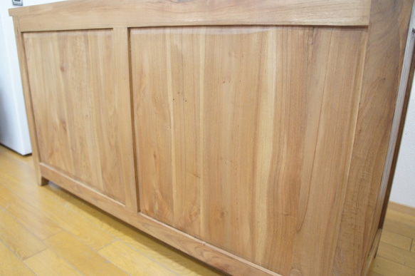 【最安値】マホガニー 無垢 リビング チェスト サイドボード キャビネット 箪笥 引出 7杯【ナチュラル】che112 チェスト・キャビネット ...