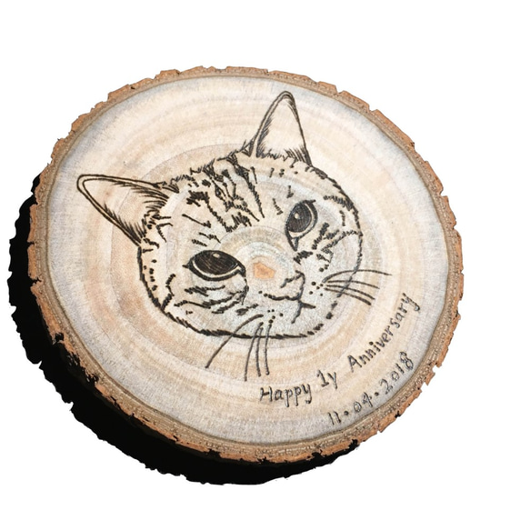 カスタマイズされたペットのヘッドアイロン付きログコースター装飾キーホルダー その他インテリア雑貨 kekecarvy 通販｜Creema ...