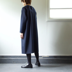 saxony wool one piece/navy ワンピース FRECKLE 通販 8059202｜Creema(クリーマ)