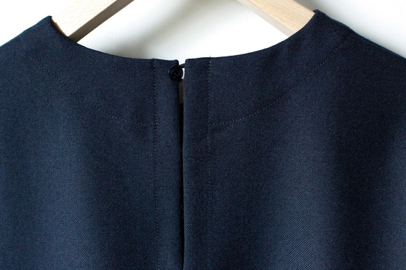 saxony wool one piece/navy ワンピース FRECKLE 通販 8059202｜Creema(クリーマ)