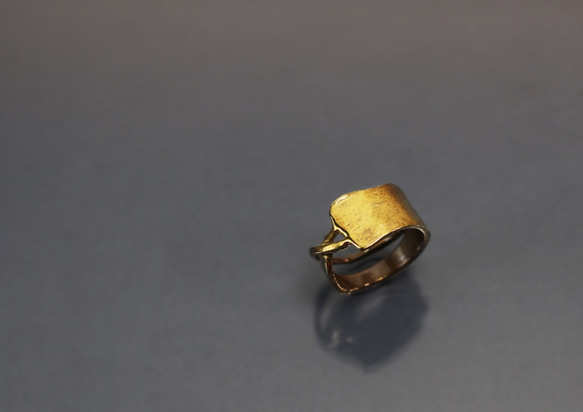 アブストラクトシリーズ - 不規則なワイド真鍮リング 指輪・リング Maple jewelry design 通販 4996537 ...