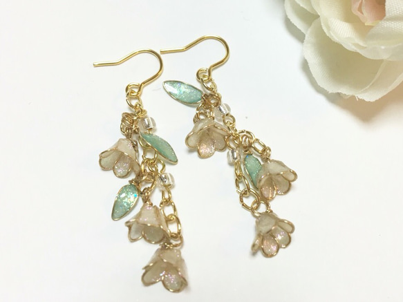 鈴蘭 ピアス ピアス（フック・チェーン） yu-'s accessory 通販｜Creema(クリーマ) 2222626