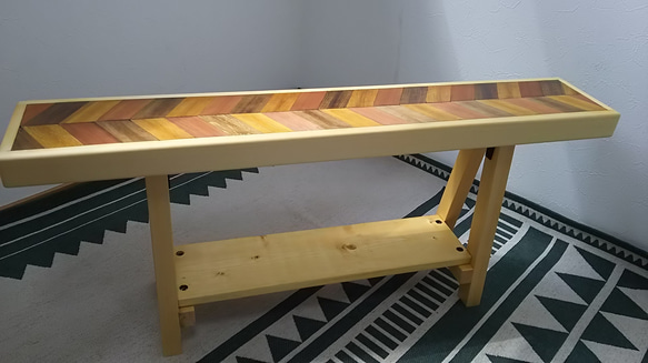 ヘリンボーン ディスプレイ棚 ベンチ ソファ・ベンチ Kamon 通販｜Creema(クリーマ)