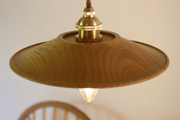 木製ランプシェード：栗の木：サイズφ210 シーリングライト・ペンダントライト woodworks one 通販 7588417｜Creema ...