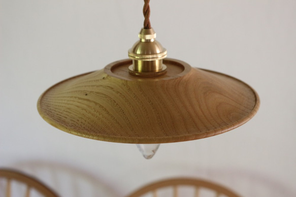 木製ランプシェード：栗の木：サイズφ210 シーリングライト・ペンダントライト woodworks one 通販 7588417｜Creema ...