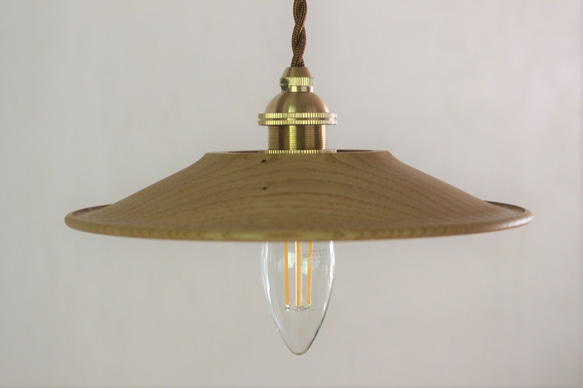 木製ランプシェード：栗の木：サイズφ210 シーリングライト・ペンダントライト woodworks one 通販 7588417｜Creema ...