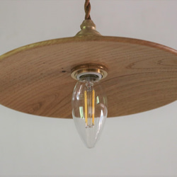木製ランプシェード：栗の木：サイズφ210 シーリングライト・ペンダントライト woodworks one 通販 7588417｜Creema ...