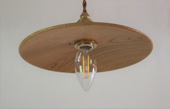 木製ランプシェード：栗の木：サイズφ210 シーリングライト・ペンダントライト woodworks one 通販 7588417｜Creema ...